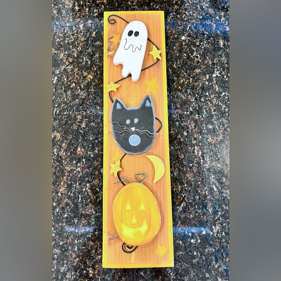 Holiday | Vintage Rustic Wood Halloween Plaque | Poshmark